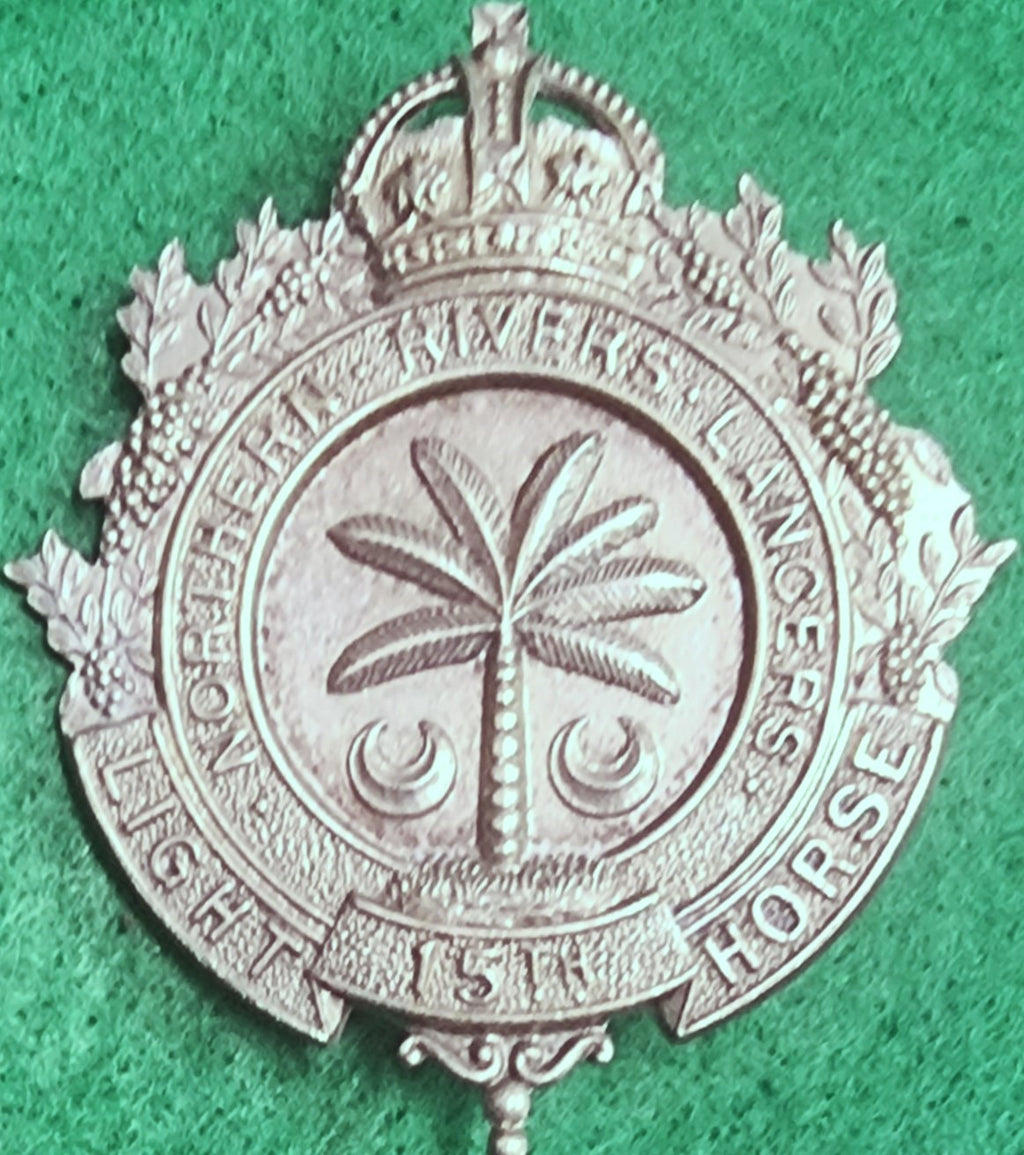15th Northern River Lancers 30-42 period hat badge – John Burridge ...