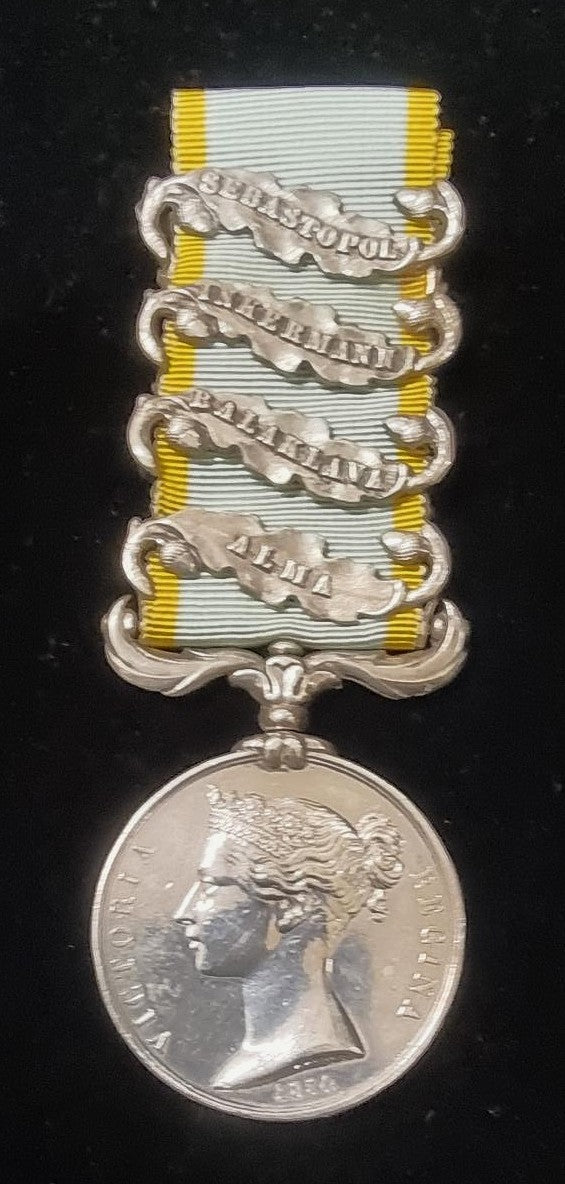 Single: Crimea 1854-56, 4 clasps, Alma, Balaklava, Inkermann, Sebastop ...