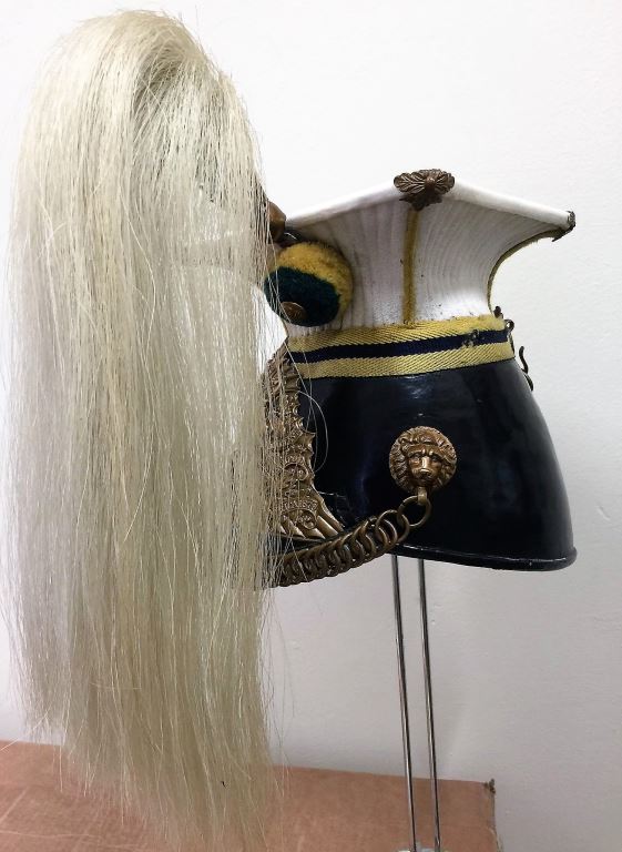 A good Victorian 17th Lancers cap complete. Helmet plate with 4 Crimea ...