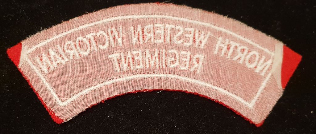 NORTH WESTERN VICTORIA REGIMENT SHOULDER FLASH – John Burridge Military ...