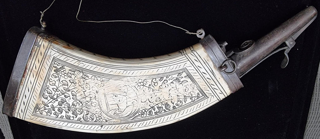 A mid to early 17TH CENTURY GERMAN POWDER FLASK – John Burridge ...