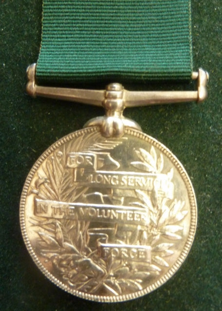 Single : Volunteer Long Service Medal 1894. Victoria issue. Unnamed as ...