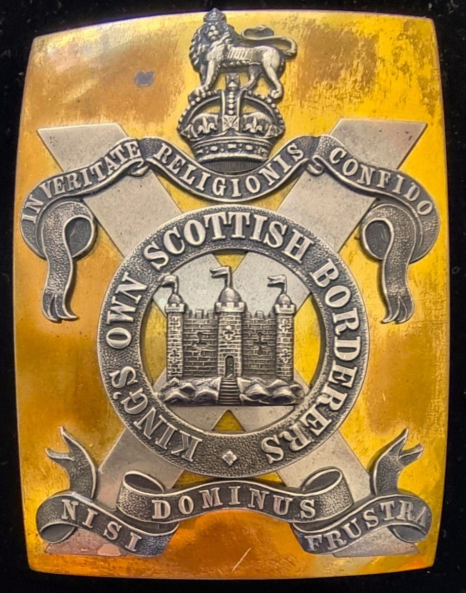 Kings Own Scottish Borderers Officers Shoulder Belt Plate circa 1900 ...